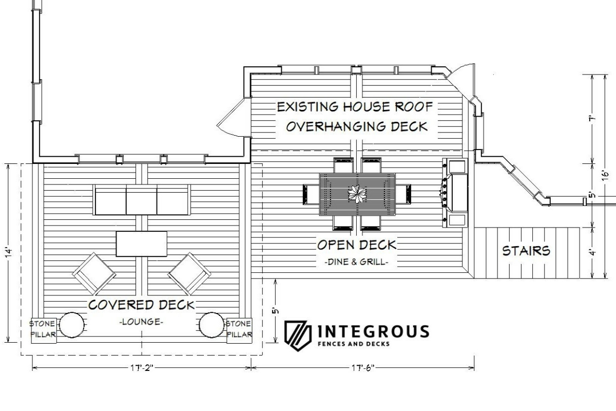 Covered Deck Among the Trees - Elverson, PA - Integrous Fences and Decks