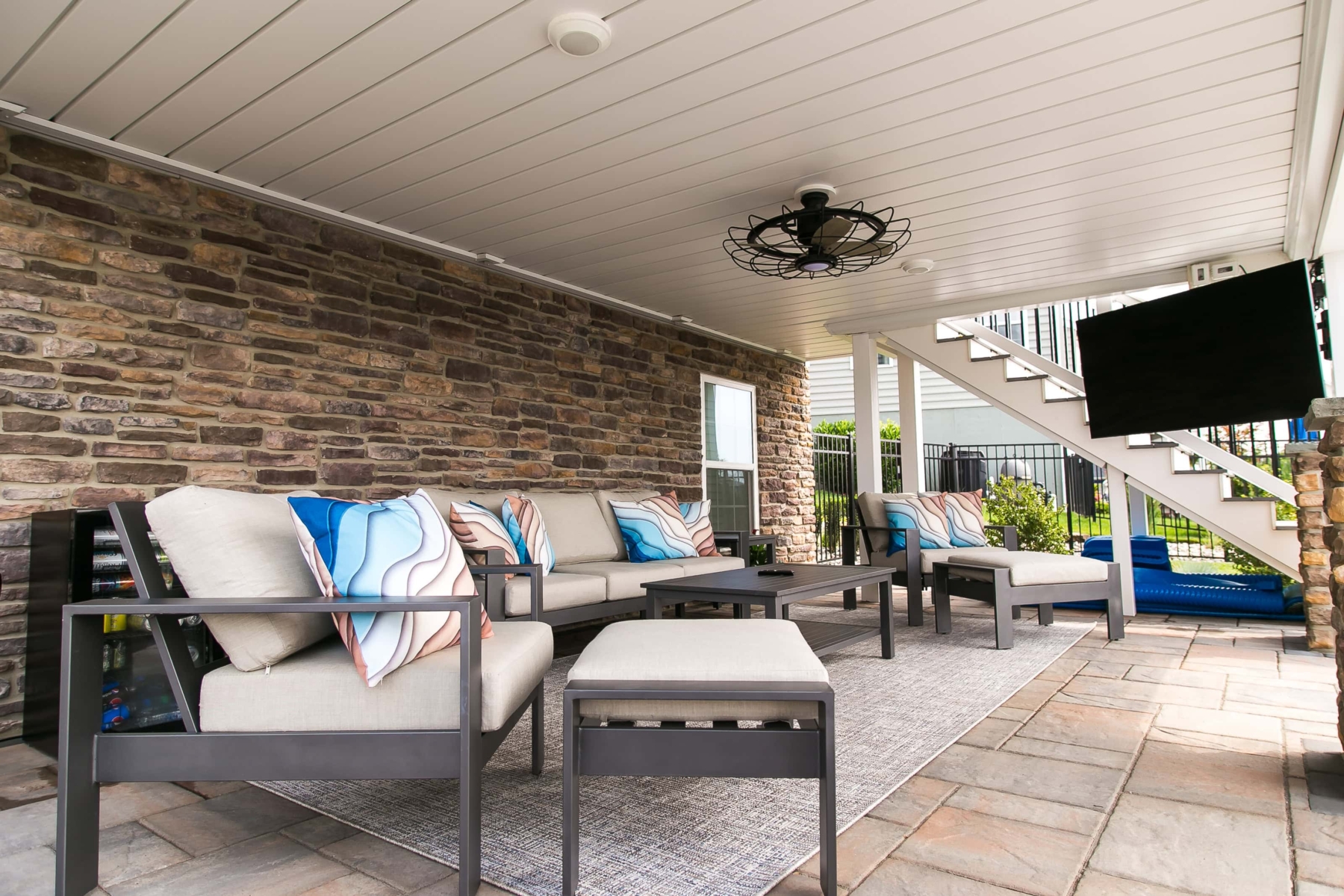 Bi-Level Pool Deck With Bar - Downingtown, PA - Integrous Fences and Decks