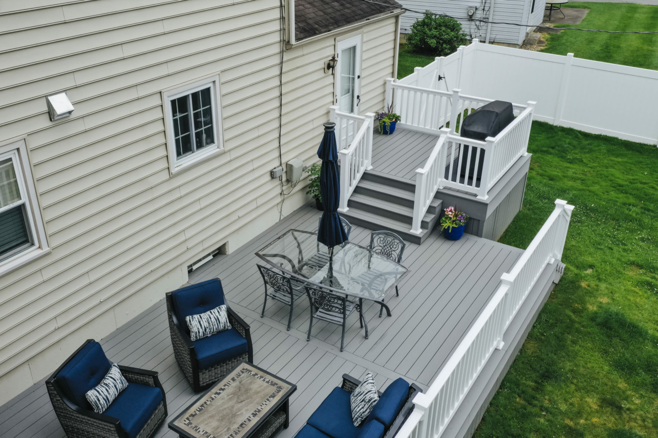 Multi-Level Deck With Grill Platform - Havertown, PA