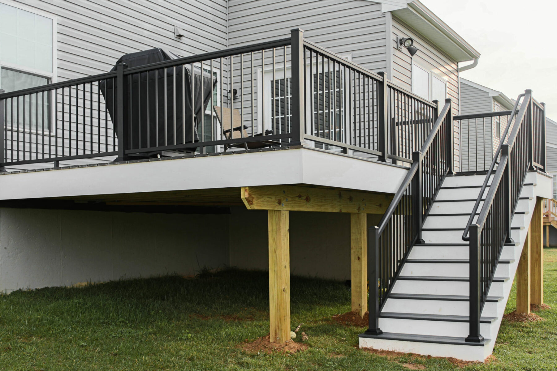Weathered Wood Composite Deck - Coatesville, PA