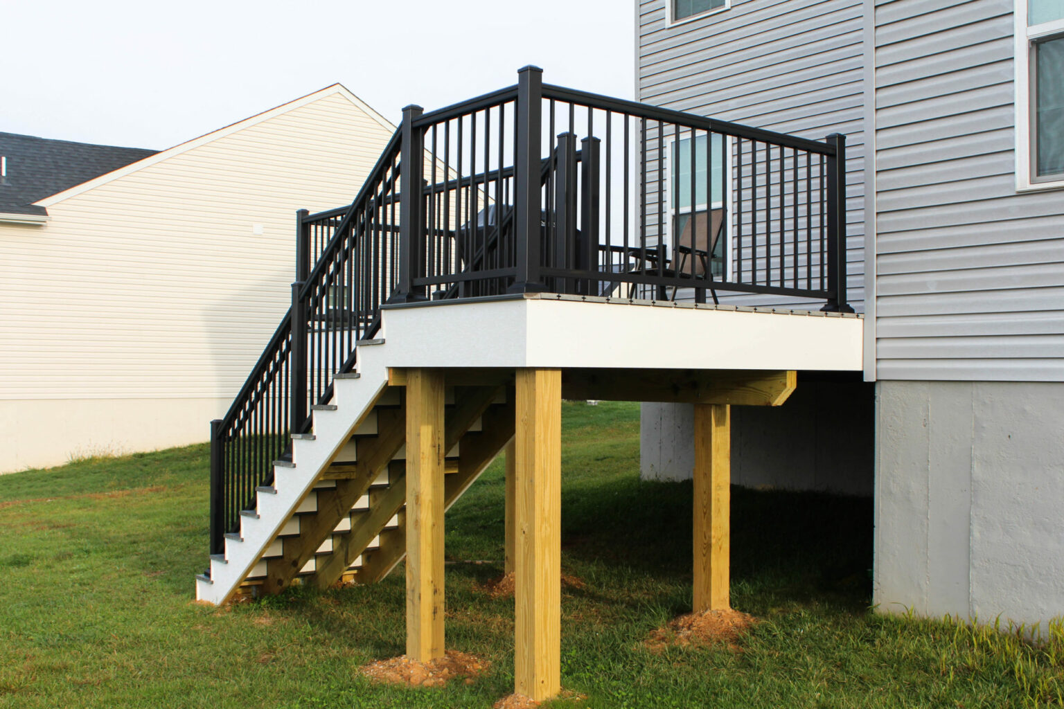 Weathered Wood Composite Deck - Coatesville, PA