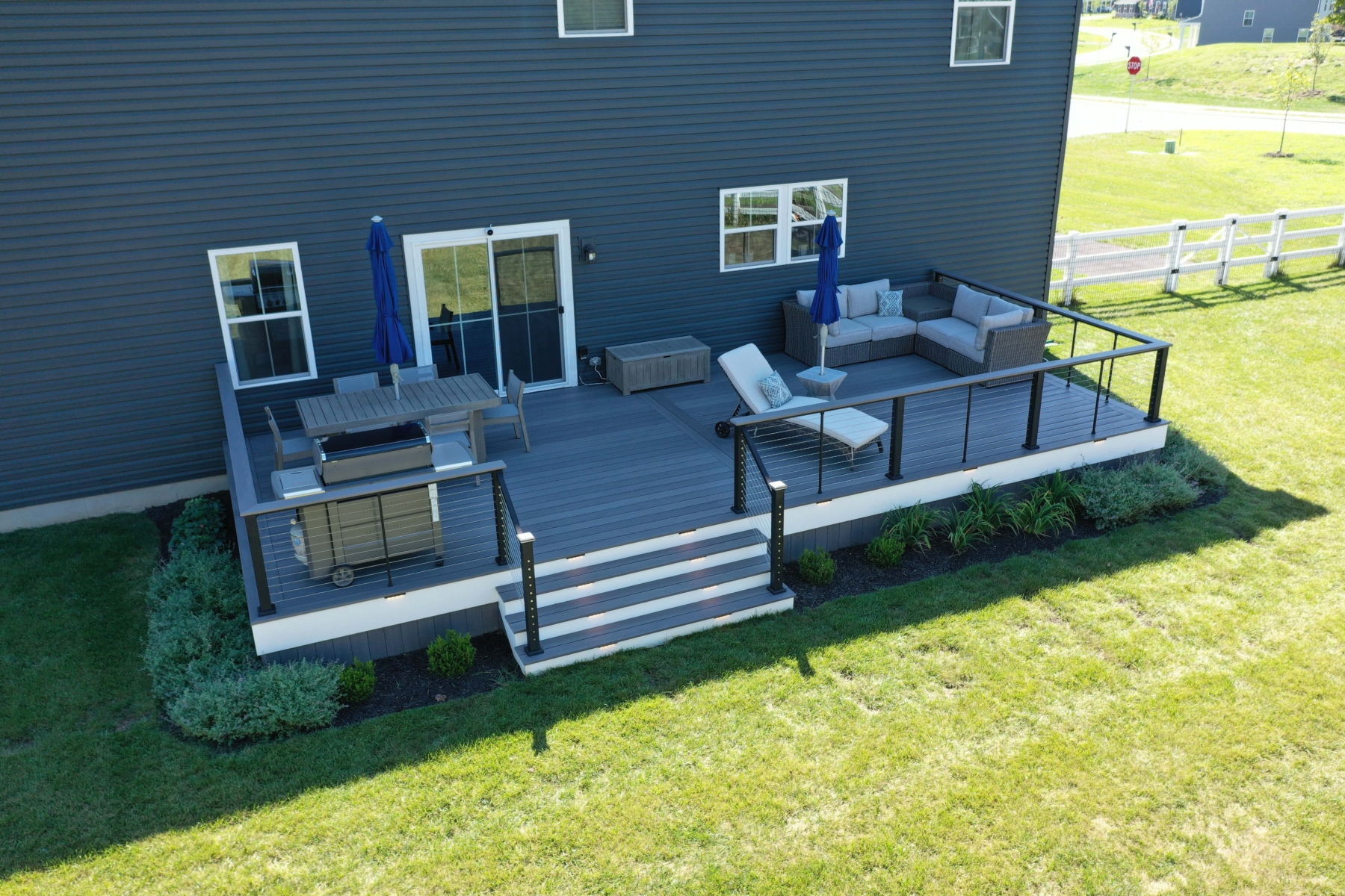 Luxury Railing on Modern Deck - Avondale, PA - Integrous Fences and Decks