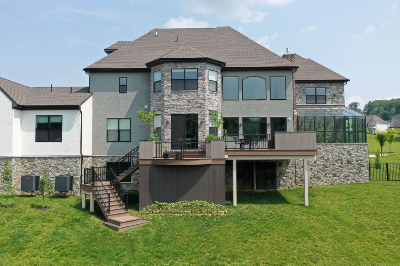 Complex Custom Deck With Built-Ins - Newtown Square, PA - Integrous ...