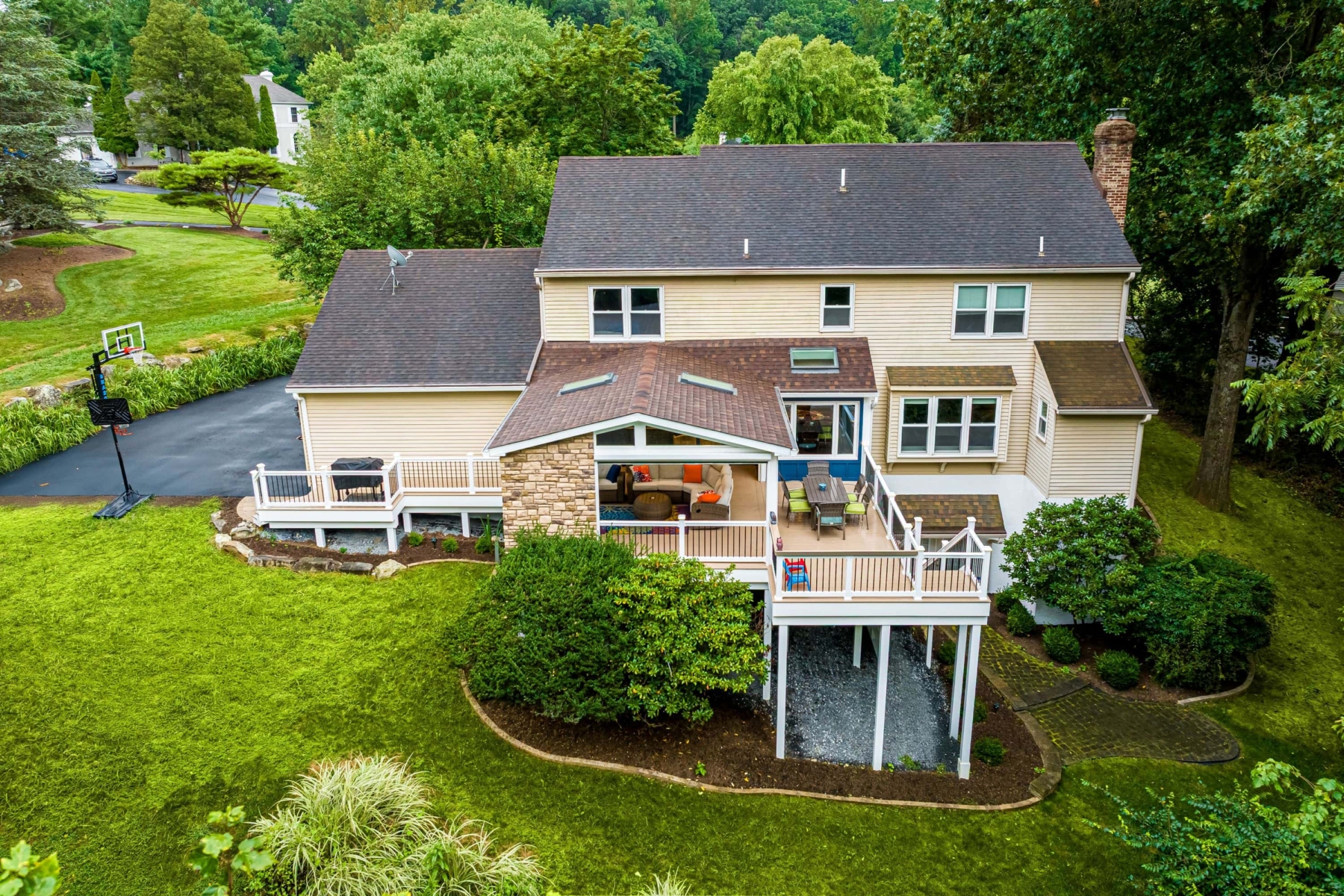 Highly Customized Deck With Gravity Window and Skylights - Downingtown ...