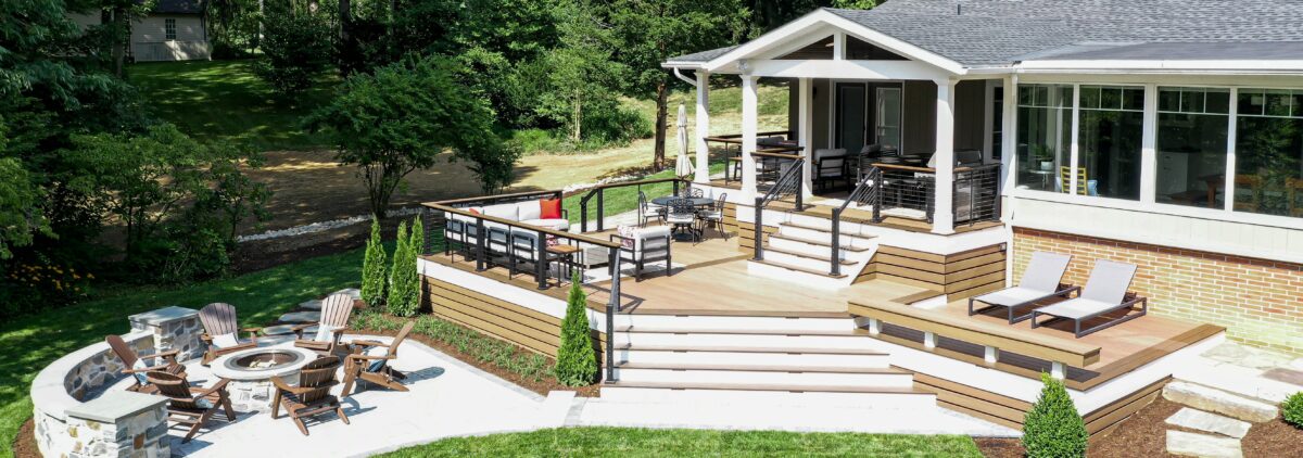 Multi-Level Modern Deck - Lancaster, PA - Integrous Fences and Decks