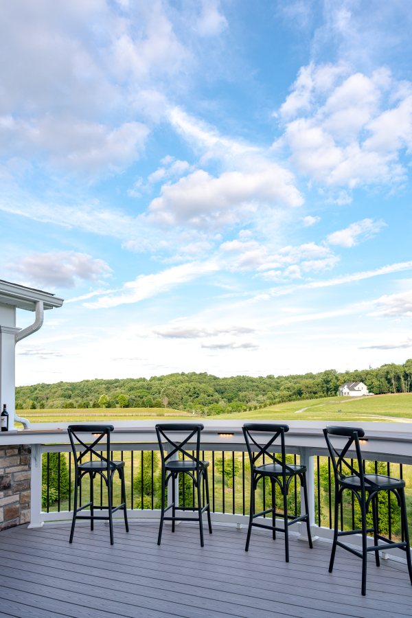 TimberTech Deck with Curved Bar Top - Downingtown, PA - Integrous ...
