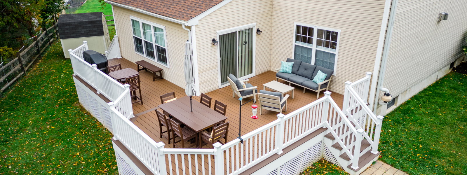 Deck With Lattice Skirting - Media, PA - Integrous Fences and Decks