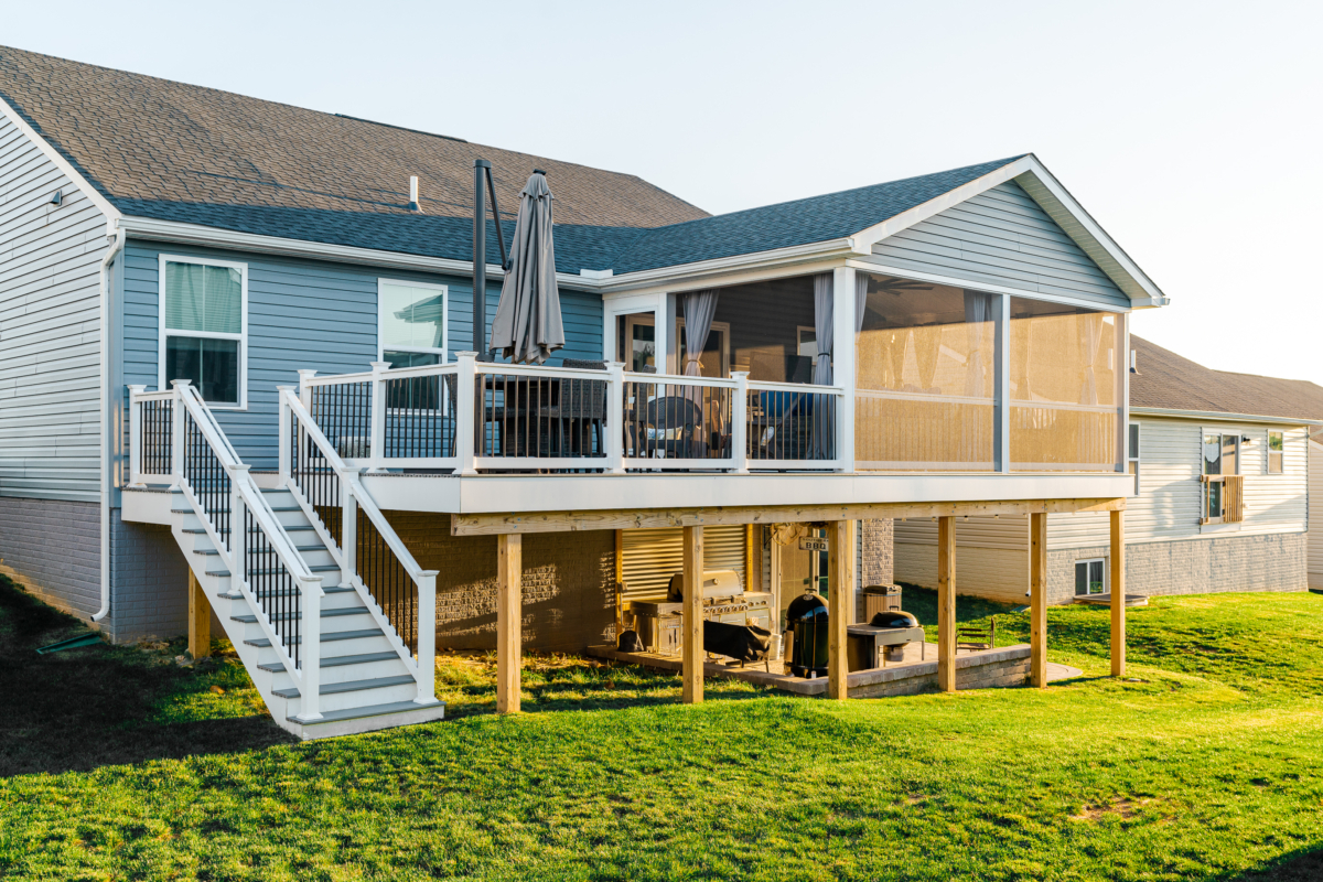 Deck With Screened In Roof - Coatesville, PA - Integrous Fences and Decks
