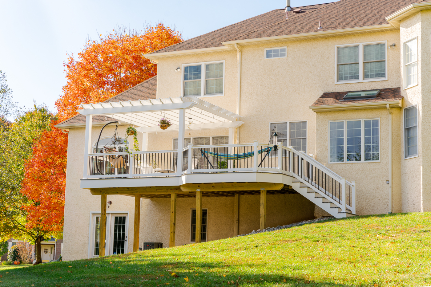 Deck With Pergola -Newtown Square, PA - Integrous Fences and Decks