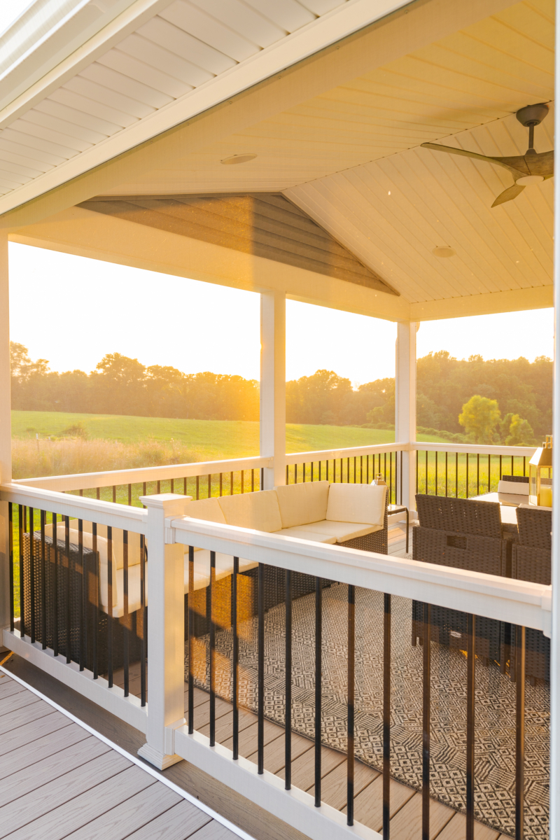 Sunset Deck with Screens - Avondale, PA - Integrous Fences and Decks