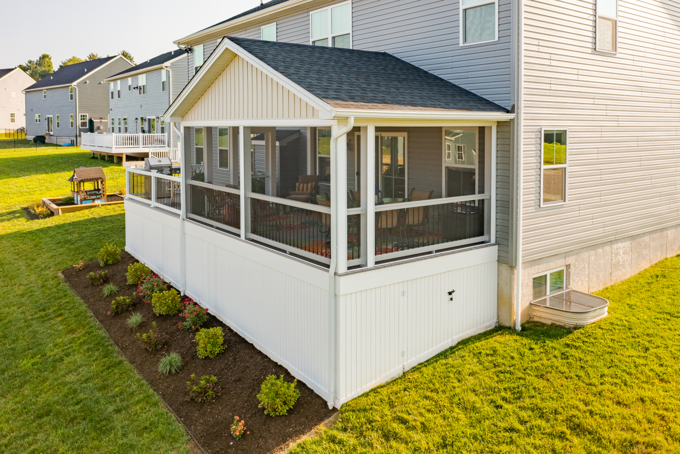 Deck With Screened In Roof - London Grove, PA - Integrous Fences and Decks
