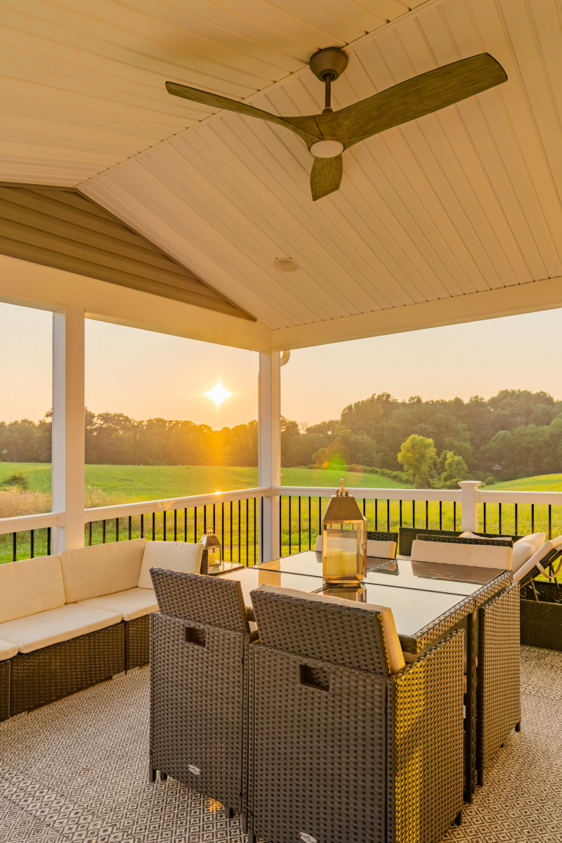 Sunset Deck with Screens - Avondale, PA - Integrous Fences and Decks